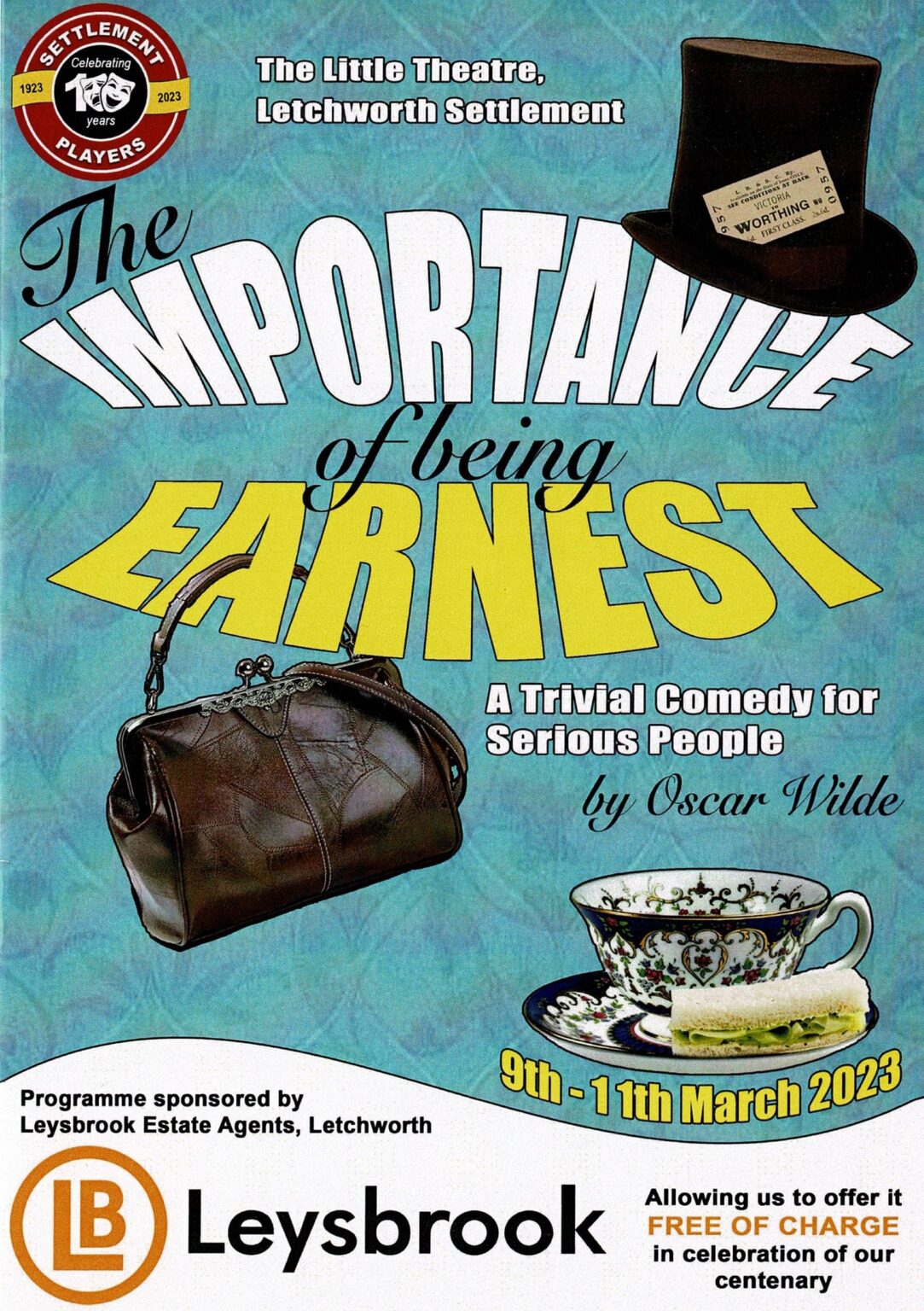 The Importance Of Being Earnest - Settlement Players Settlement Players
