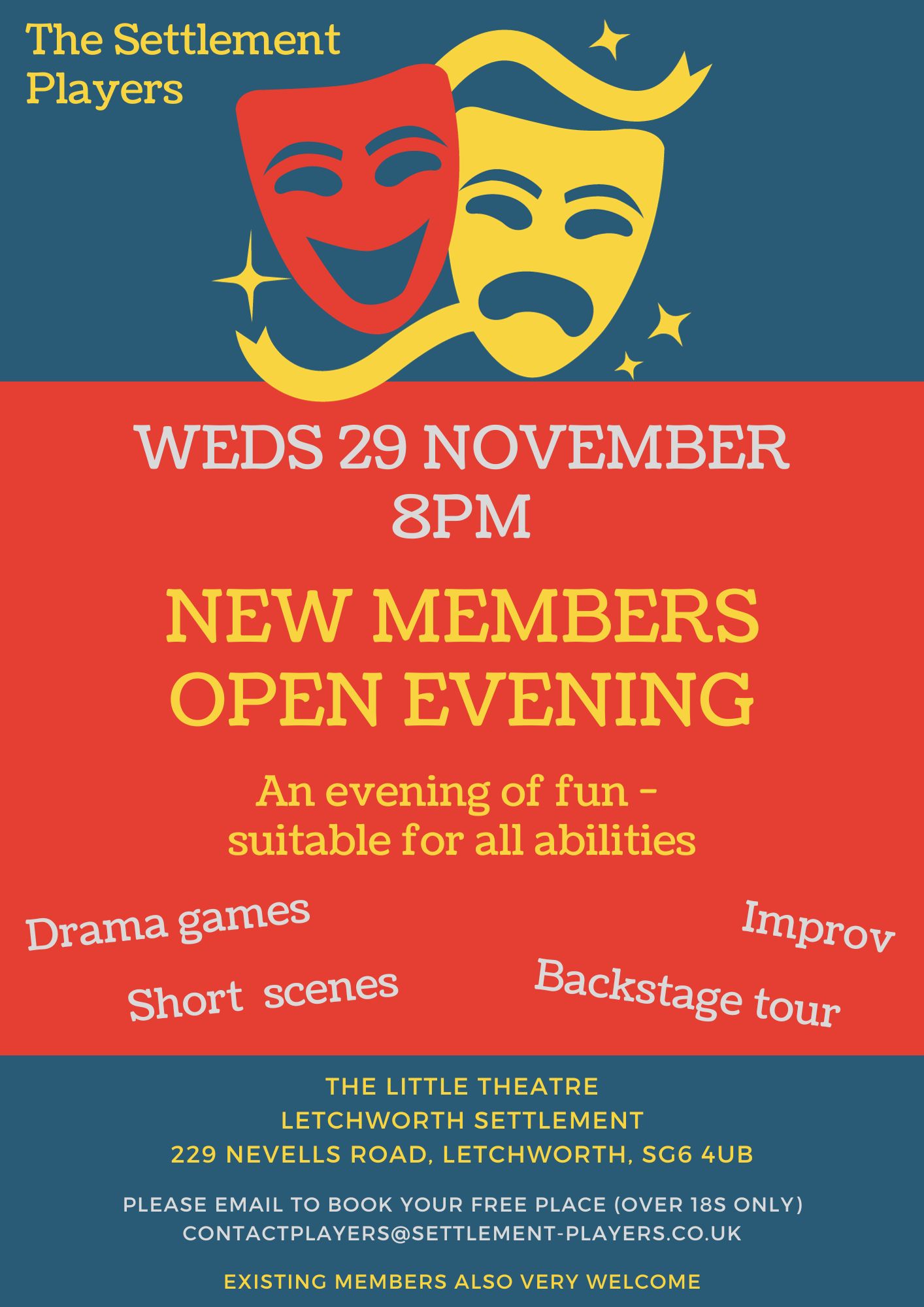 News Members Evening - Settlement Players Settlement Players